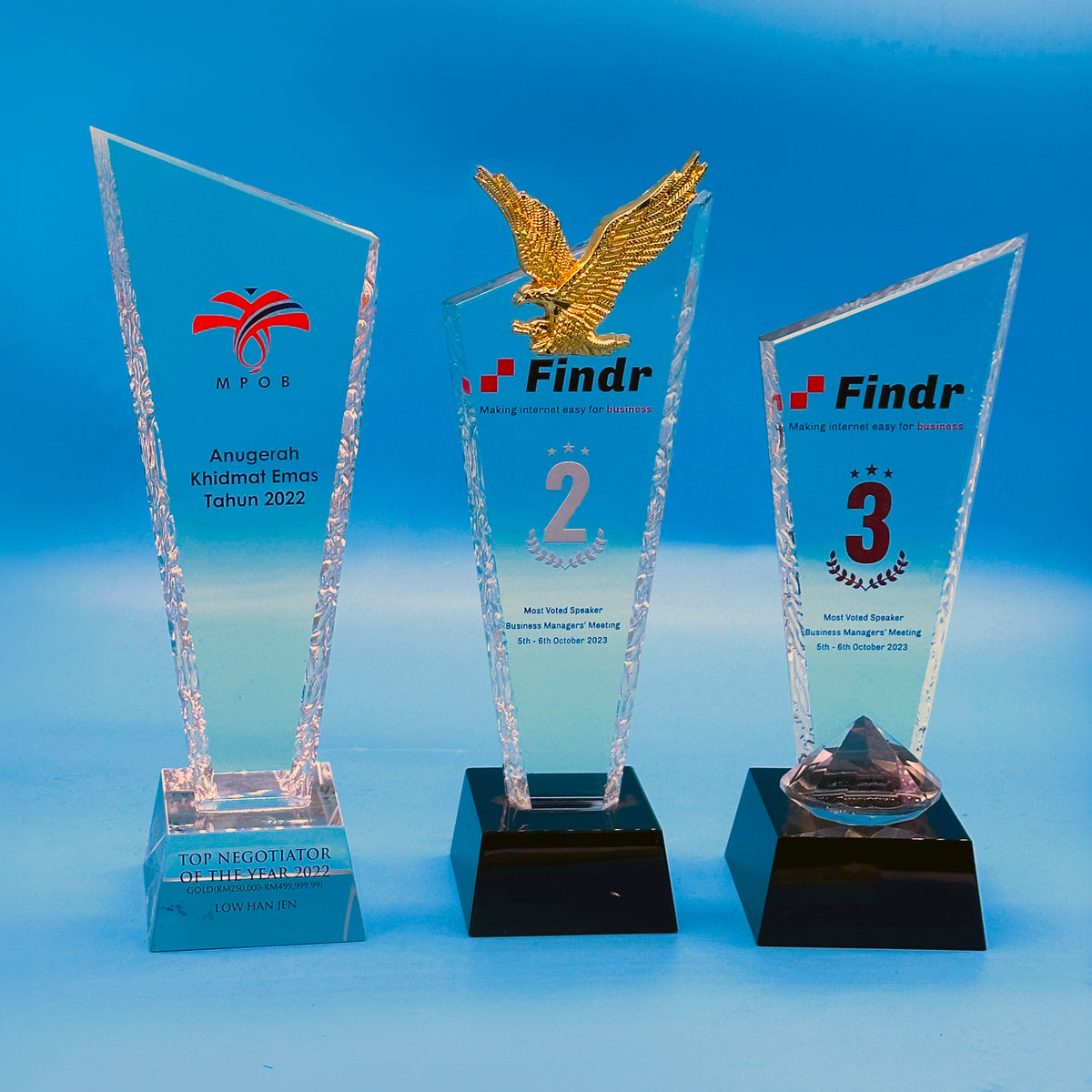 Crystal Trophy | D5211 A/B/C – D One Crystal